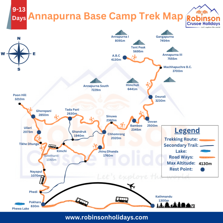Annapurna Base Camp Trek Map is a top tourism destination.